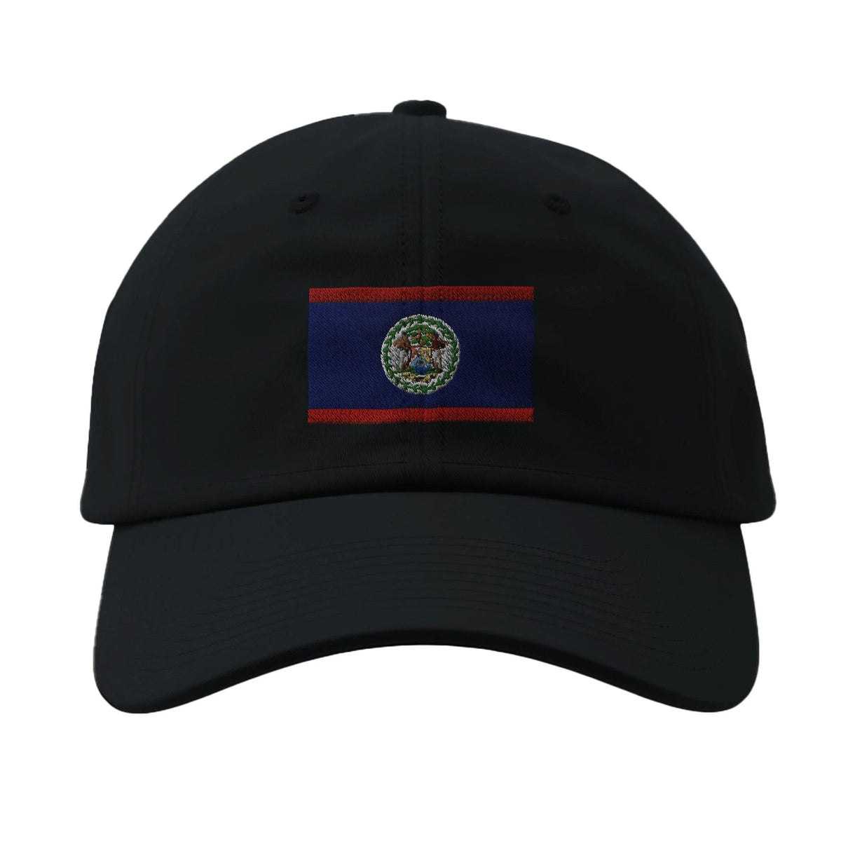 Belize flag cap with cotton embroidery and sleek design – Pixelforma