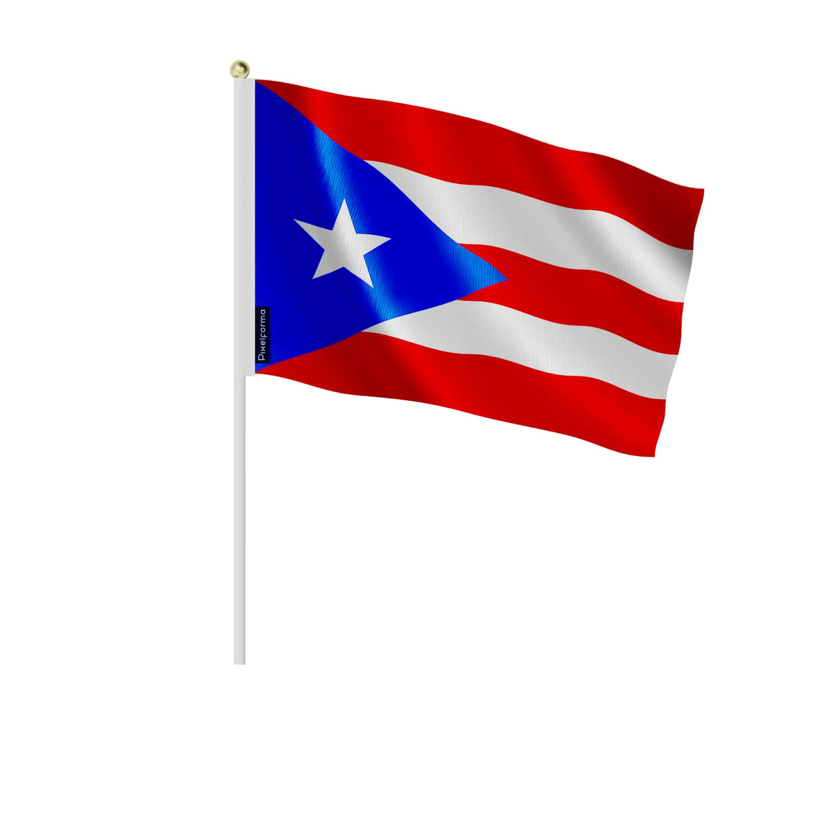 Mini bandera de Puerto Rico de poliéster para sostener en la mano ...